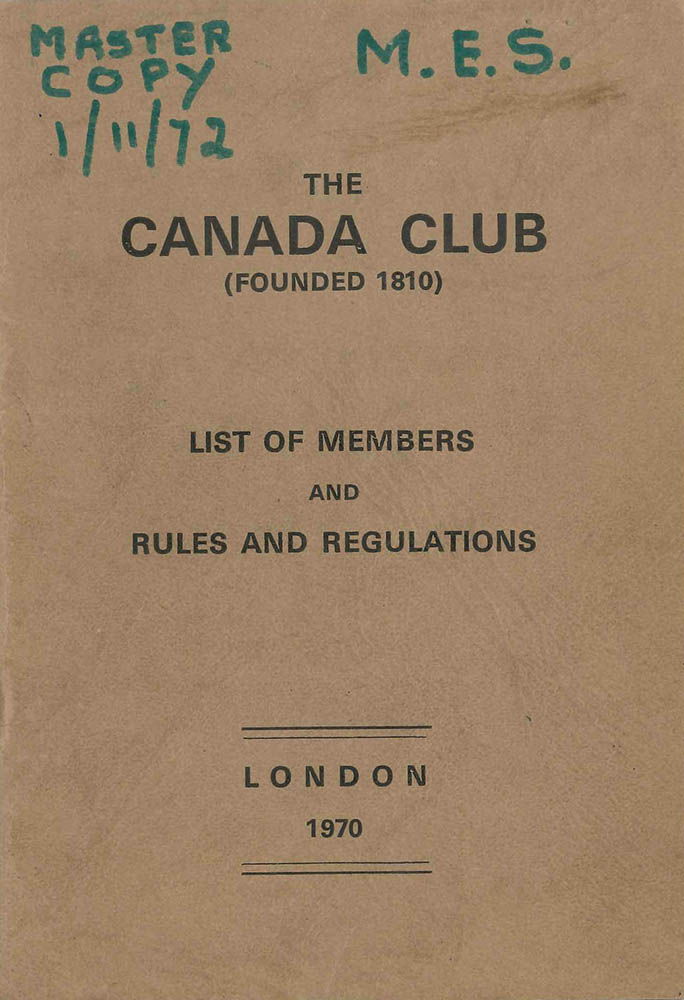 About The Canada Club – The Canada Club